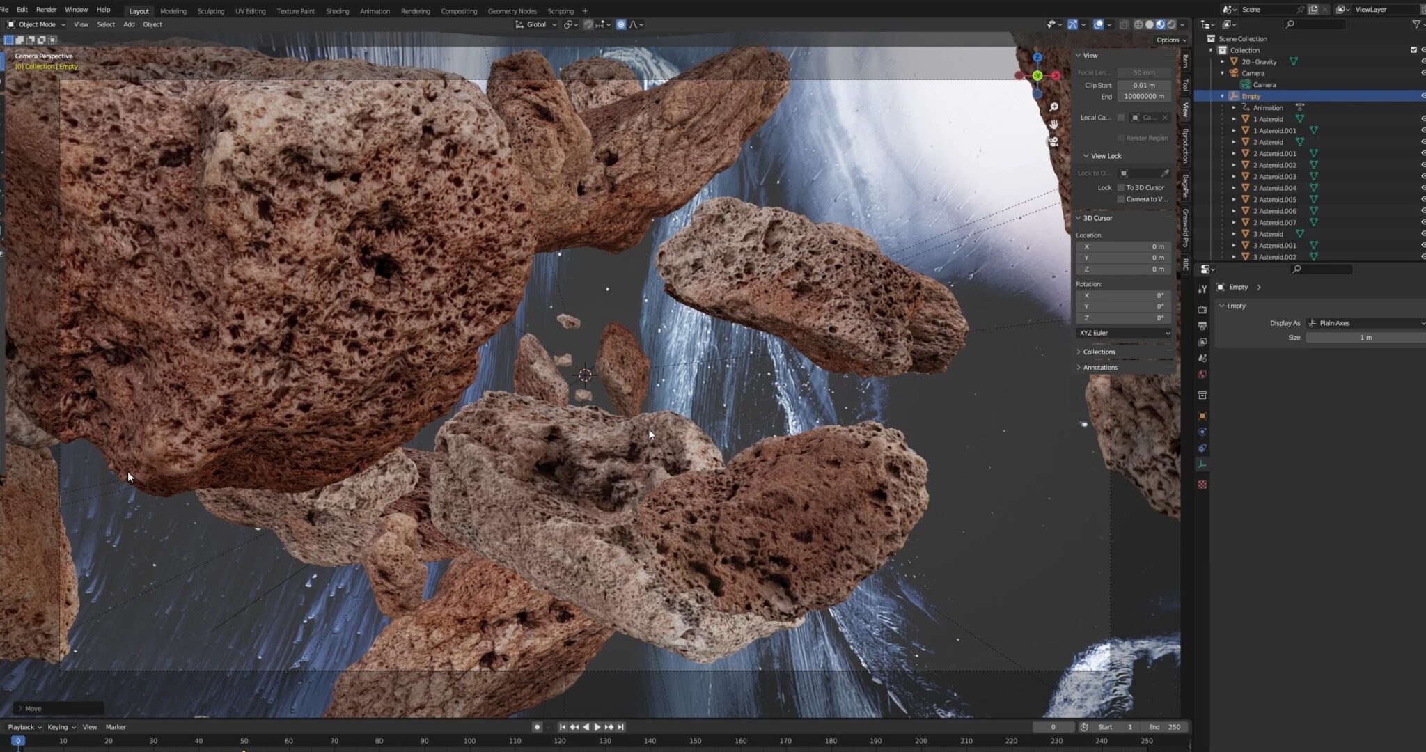Free 6K Space Textures + 3D Asteroid Models - Film🔶Bodega